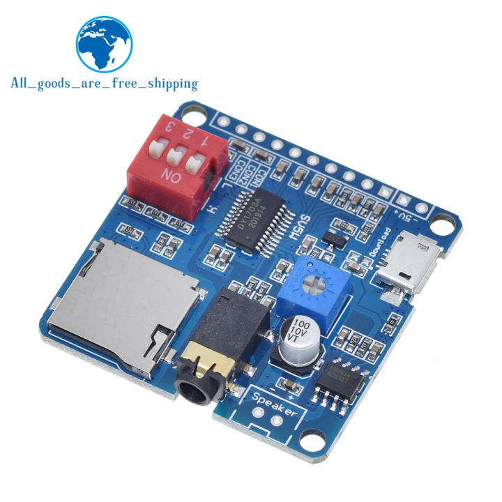Voice Sound Playback Module Arduino MP3 Player Module UART I/O Trigger ...