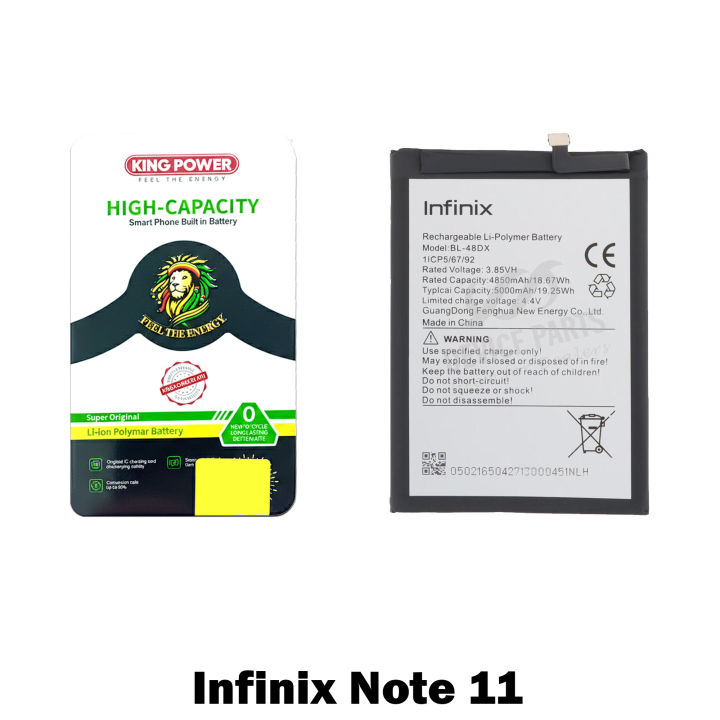 Durable 5000mAh Battery For Infinix Note 11 Model BL-48DX King Power ...