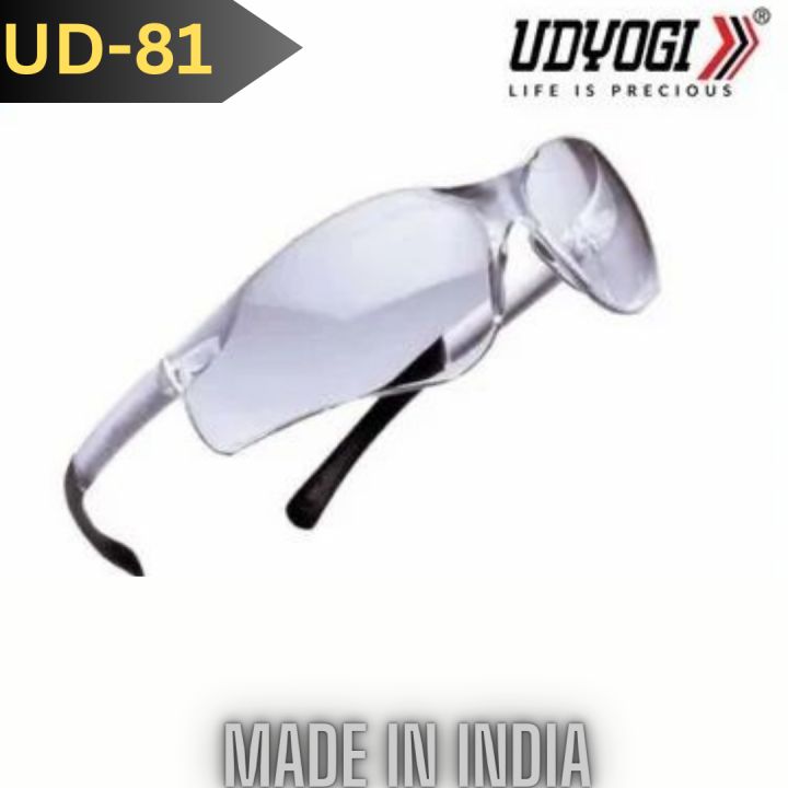 Udyogi ( UD-81) Safety goggles, Edge Vision, Safety spectacles, Protect ...