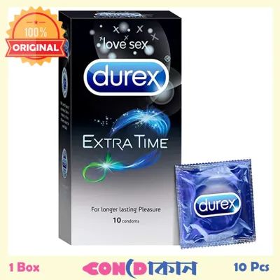 Durex Extra Time Condom - 10 pcs Box (Made In India) | Daraz.com.bd