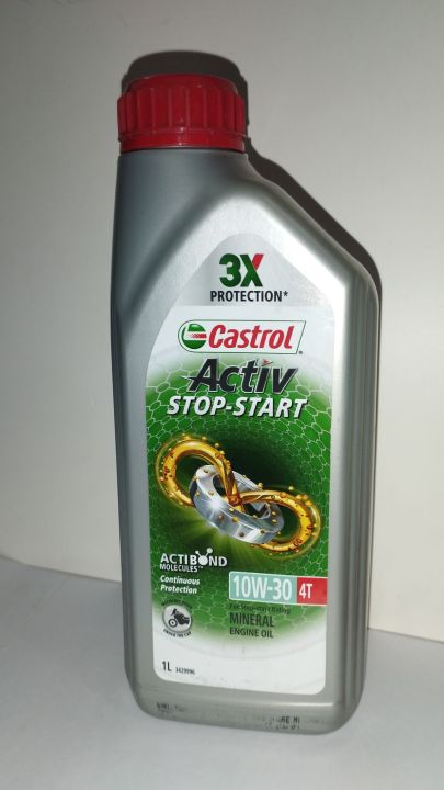 3X PROTECTION Castrol Activ STOP - START 10W-30 4T For Stop -Start ...