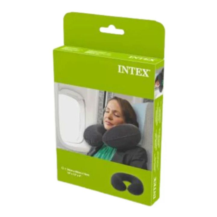 Intex (ORIGINAL-Amazon UK) Inflatable Travel Pillow Head Rest Cushion ...