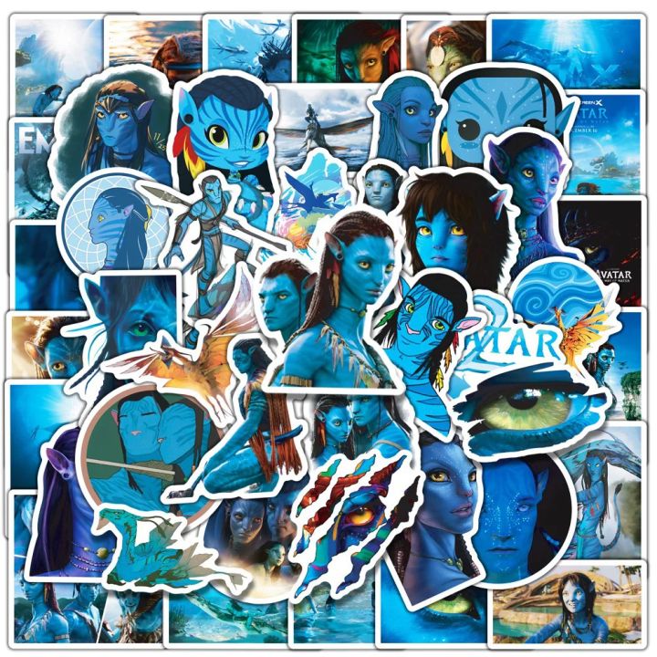50PCS Disney Movie Avatar 2 Stickers Cartoon PVC Decals Toys DIY ...