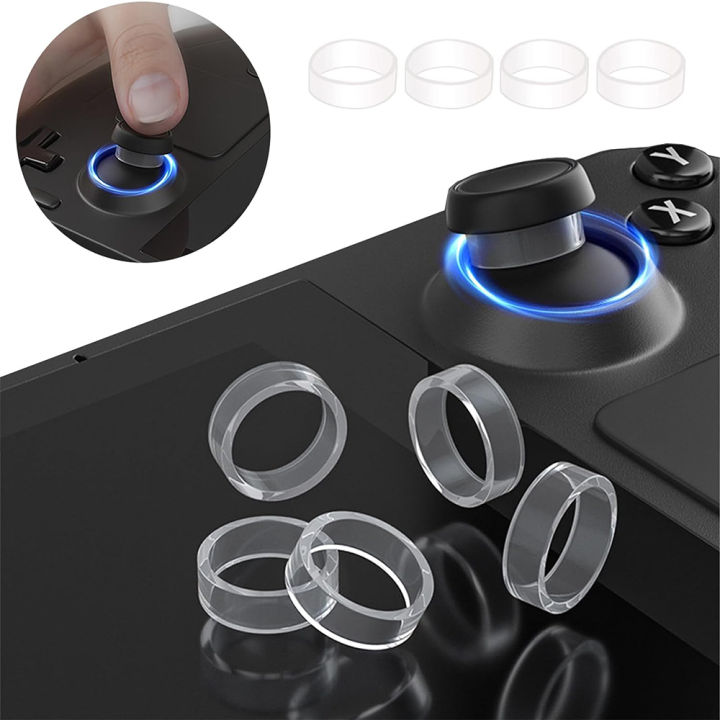 8pcs Elastic Protective Joystick Rubber Ring for PS5/ PS4/ Steam Deck ...