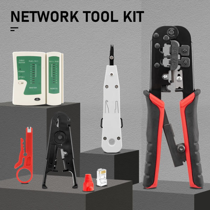RJ45 Crimper RJ11 RJ45 Crimping Tool Ethernet Network LAN Cable Crimper ...