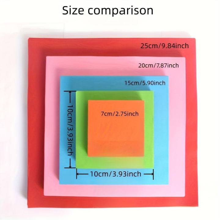 100pcs Square Origami Paper Solid Color Double Sides Folding Paper with ...