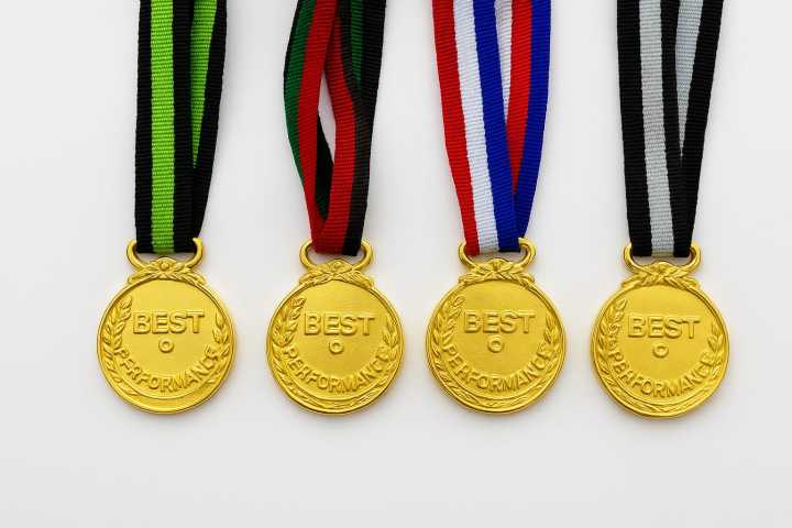 🏅 4--8-16&27Pieces Gold Best Performance Medals Set,Metal Star&Round ...