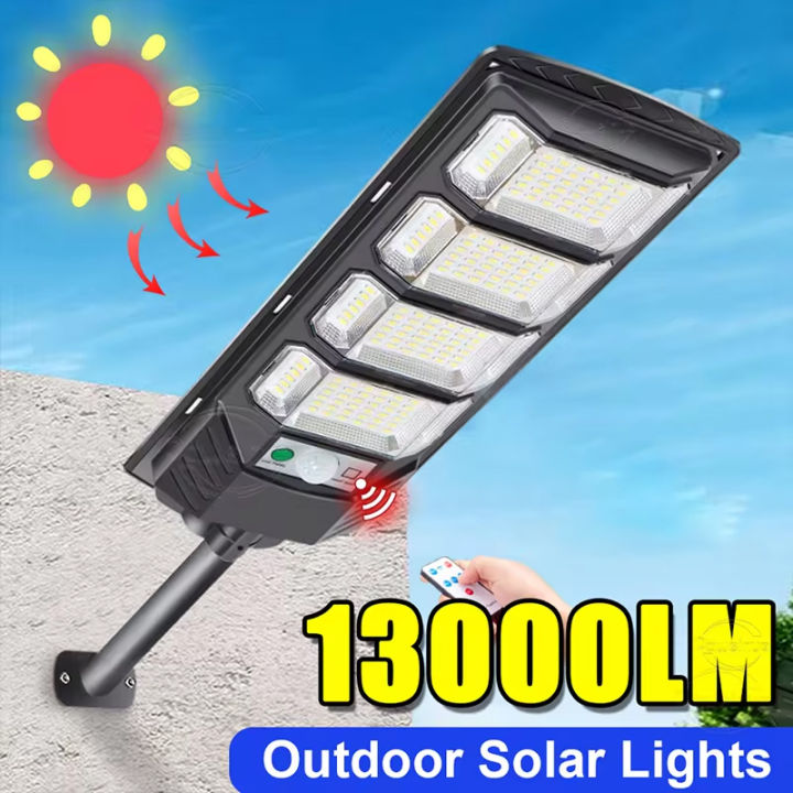 192LED Powerful Solar Lights Outdoor Sunlight Charge With Motion Sensor ...