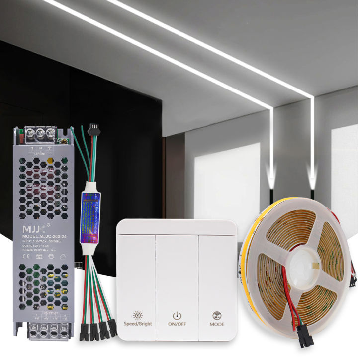 WS2811 Sync Running Water Chasing LED Strip COB 24V 5M 10M 20M Flex ...