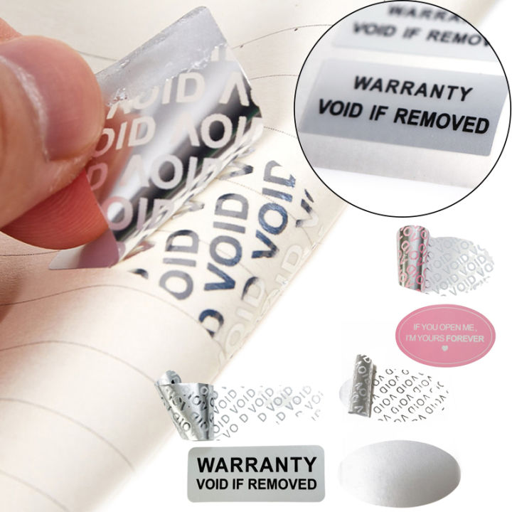 100Pcs Warranty Protection Sticker Security Seal Brittle Paper Tamper ...
