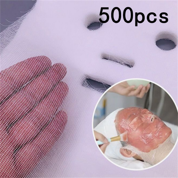 100/200/500PCS 25x30cm Soft Cottton Face Mask Paper Sheet Beauty Salon ...