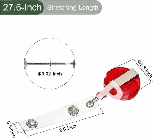 Round shape yo-yo Recordable key ring for ID card holder | Daraz.pk