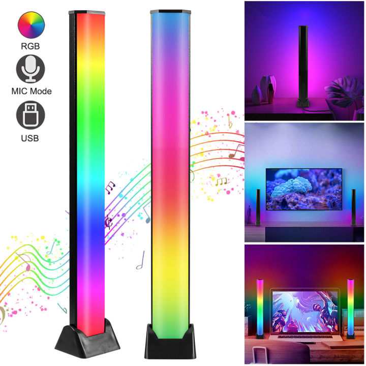 LED Strip Light Bars TV Backlight RGB Pickup Rhythm Light with Sound ...