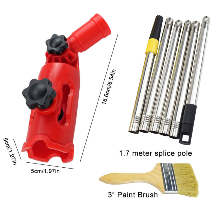 Multi-Angle Paint Brush Extender Paint Brush Extension Handle ...