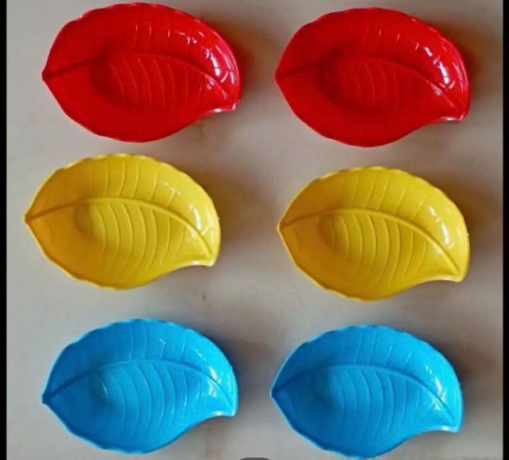 Dining Bone Plate Bp Plastic 6Pieces (Pata Plate) | Daraz.com.bd