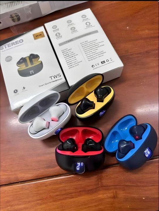 TWS Wireless Bluetooth 5.0 Stereo Earbuds with LED Display – Deep Bass ...