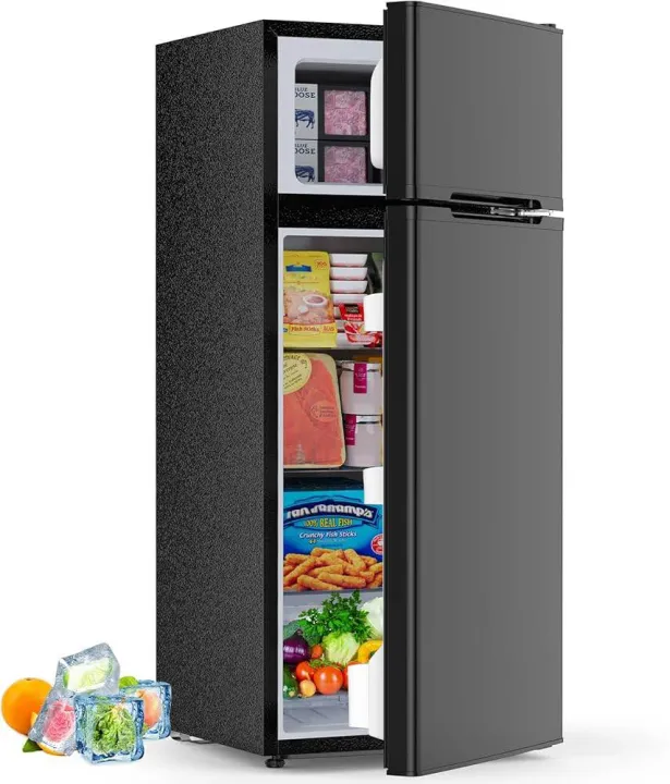 4.5 Cu.Ft Mini Fridge with Freezer, 2 Door Compact Refrigerator, Small ...