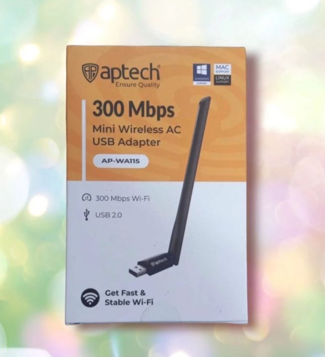 Aptech USB 300 Mbps Antenna Wireless Adapter | Daraz.com.bd