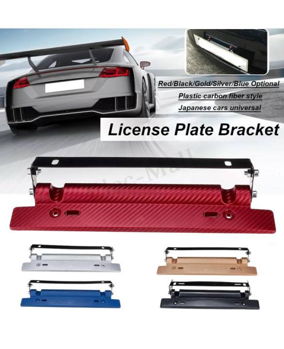 Universal Car License Plate Holder Frame Adjustable Number Plate Mount ...