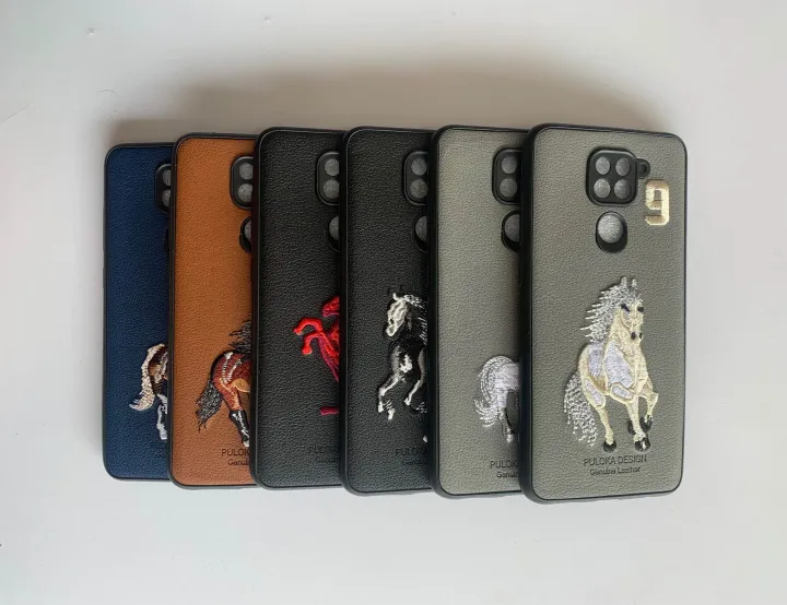 Redmi Note 9 Embroidered POLO Soft Leather Back Cover | Daraz.pk