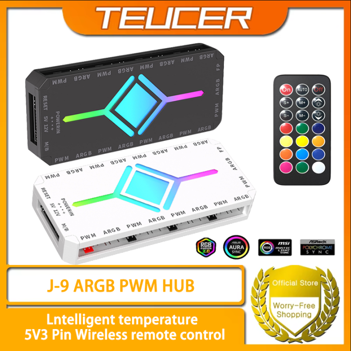 TEUCER Fan Intelligent Temperature Control 5v3 Pin Divine Light ...
