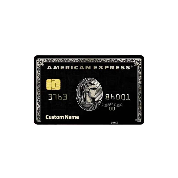 Black Edition AMEX Card Skin | Luxury Matte Black Vinyl Wrap for All ...