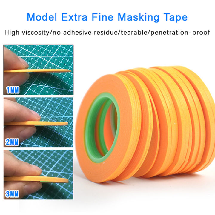 Model Spraying Coating Color Ultra Tape Fine DIY Special Masking Wide 1mm/2mm/3mm 18m Model ...