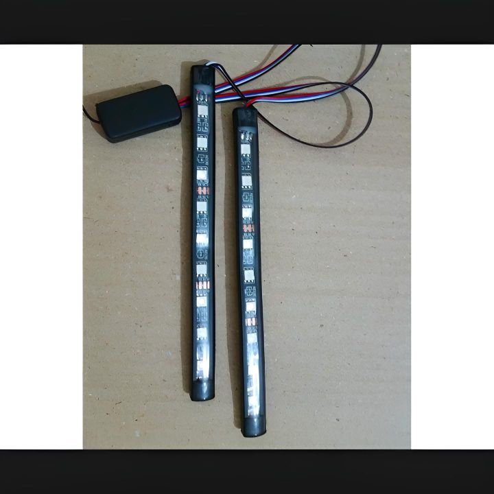 2Pcs RGB 17cm Silicon Flexible 9-LED Strip DRL Daytime Light | SMD LED ...