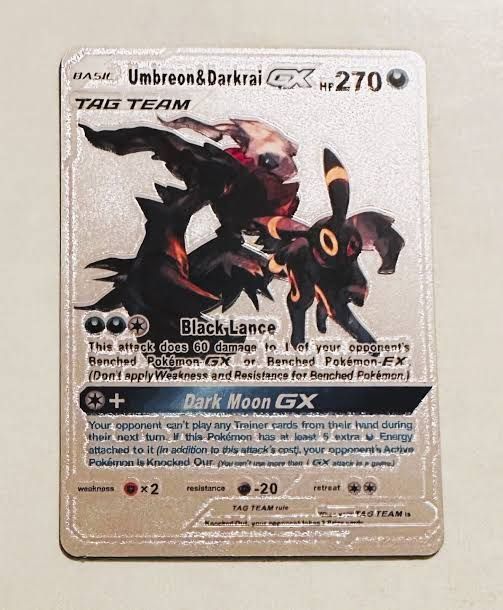 Umbreon & Darkrai GX Silver Foil Tag Team Pokémon | Daraz.pk