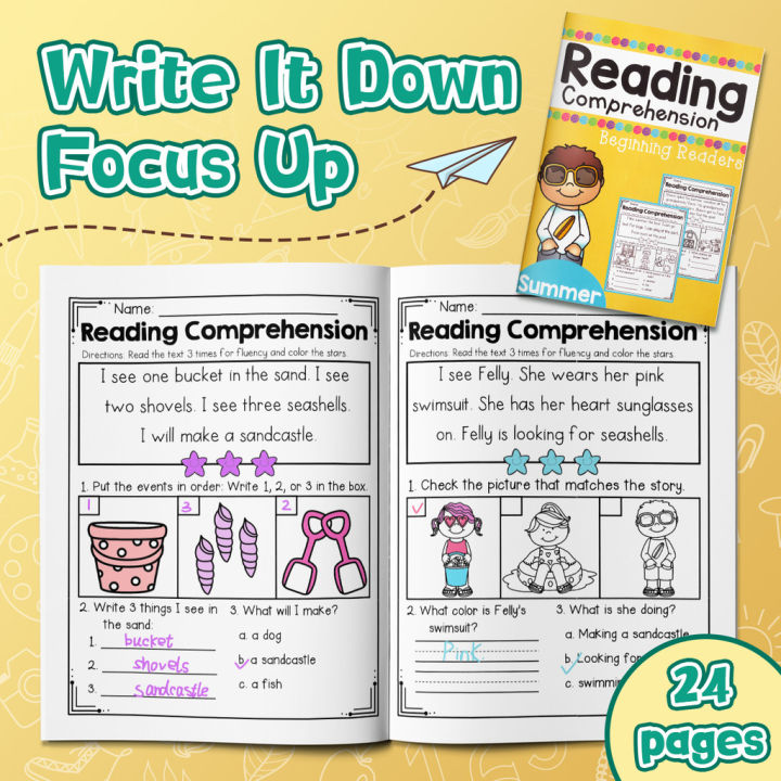 Sentence Writing&Reading Comprehension Workbook :Read–Trace–Write ...
