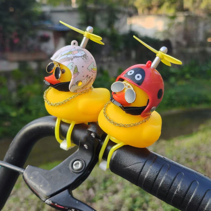 Bike Ornament Bicycle Horns Squeeze Rubber Duck with Straps Animal ...
