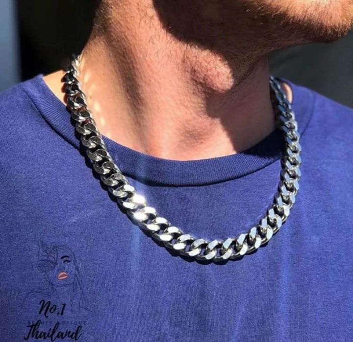 Stainless Steel chain necklace for Men punk Thick long cuban chains ...