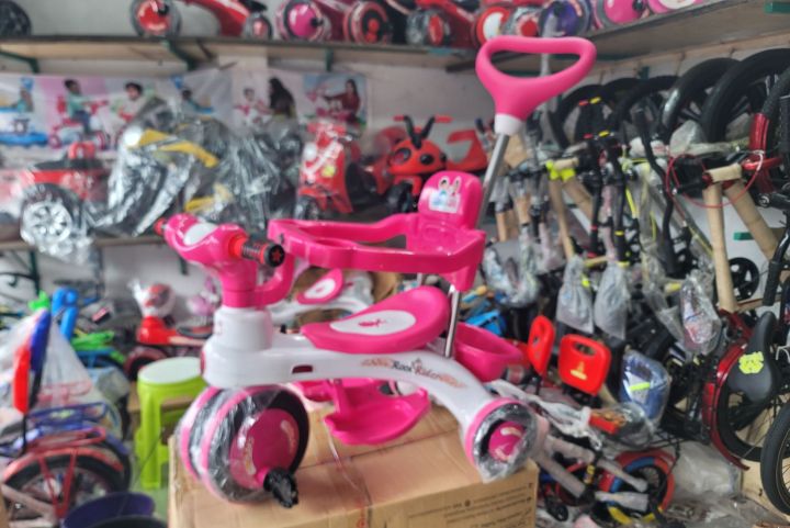 RFL Jim & Jolly Rock Rider Complete Pink/Blue Tricycle For Baby Kids ...