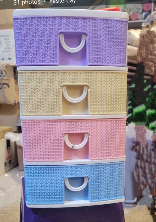 4-Drawer plastic storage, plastic saver,4-Drawer plastic | Daraz.pk