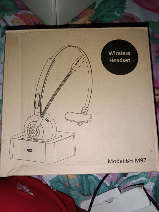 Bluetooth Headset with Microphone, V5.0 Trucker Bluetooth Headset BH ...