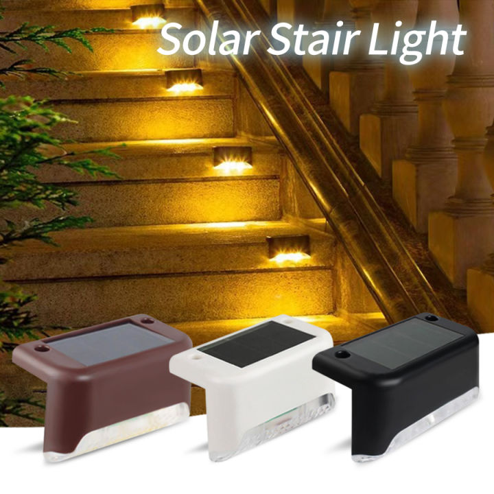 Solar Stairs Light Outdoor Waterproof Solar Powered Garden Lamps for ...