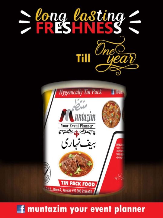 Muntazim'S Beef Nihari Tin Pack - 1 Piece | Daraz.pk
