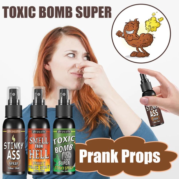 Liquid Fart Gag Prank Joke Spray Can Stink Bomb Smelly Stinky Gags 30ML ...