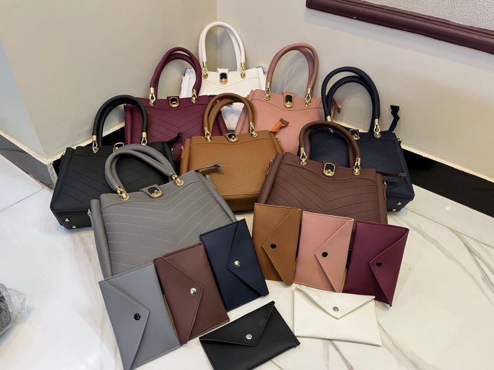 💖 Premium 2-Piece Handbag Set for Women | Stylish Ladies Shoulder Bag ...