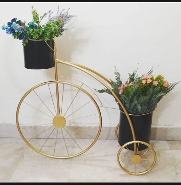 cycle pot stand flower cycle stand decorative stand planter pots | Daraz.pk