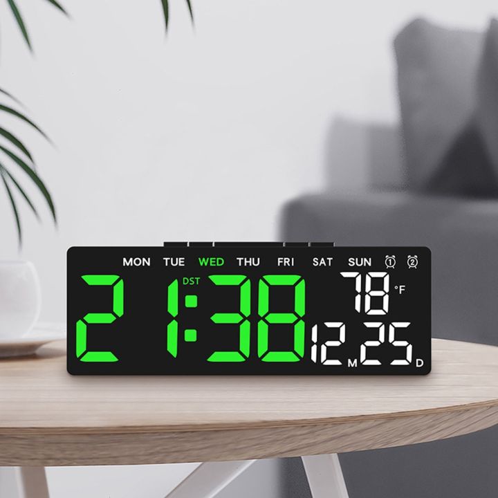 Digital Led Alarm Clock Temperature Date and Week Display Table Clock ...