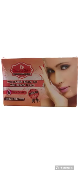 Glamour Glow Whitening Natural Glow Facial Kit 6Step With Bleach Sachet ...