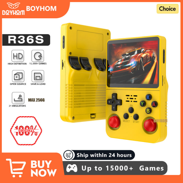 R36S 128G Retro Handheld Game Console Linux System 3.5Inch IPS Screen ...