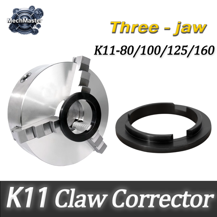 K11-80/100/125/160 Manual Self Centering Three Claw Four Claw Chuck ...