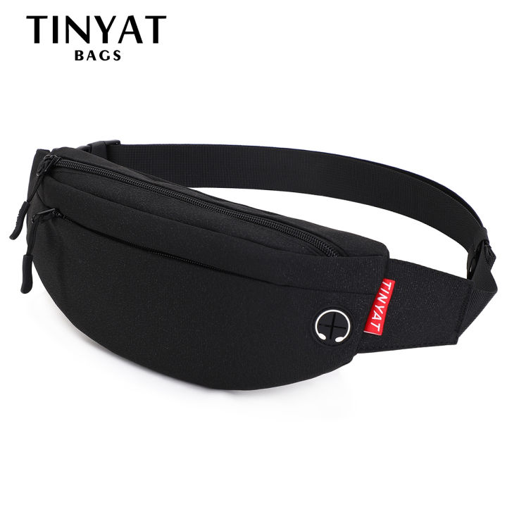 TINYAT Men Waist Bag Pack Purse Casual Large Phone Belt Bag Pouch Women ...