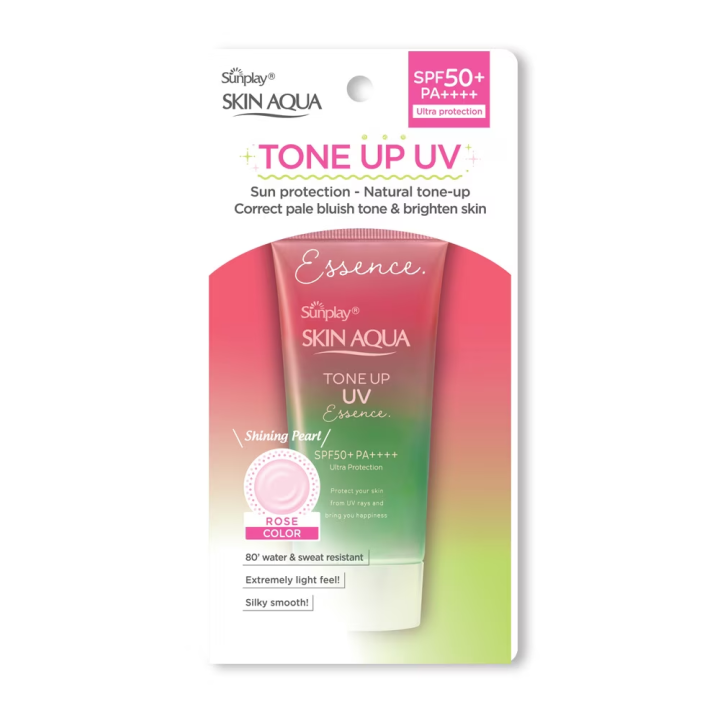 Rohto Mentholatum Sunplay Skin Aqua Tone Up UV Essence Happiness Aura ...