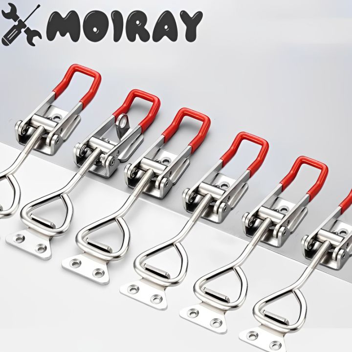 Heavy-Duty Iron Adjustable Buckle Cabinet Pull Rod Handle Clip Buckle ...