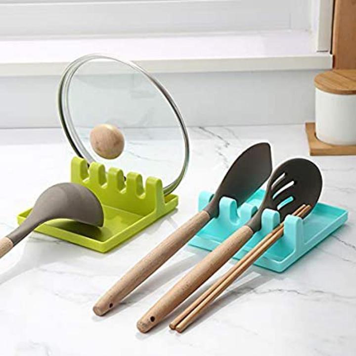 Kitchen Spoon Holders Fork Spatula Rack Shelf Organizer Plastic Spoon ...
