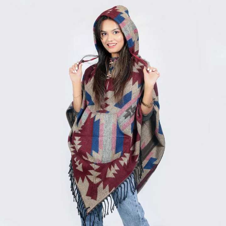 Women Stylish Warm Poncho for Winter Layering | Daraz.com.np