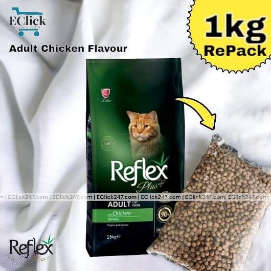 Reflex Plus Adult Cat Dry Food chicken flavor 1kg | Daraz.com.bd